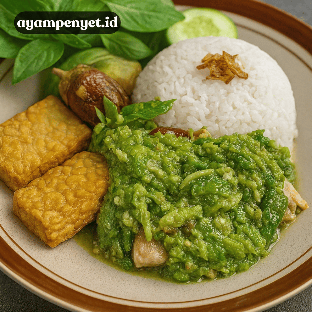 Resep Ayam Penyet Cabe Ijo Super Pedas yang Bikin Nagih!