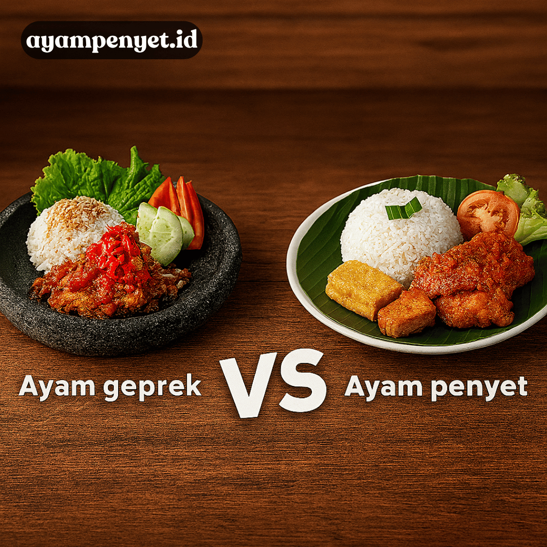 Perbedaan Ayam Penyet dan Ayam Geprek, Jangan Salah Lagi!